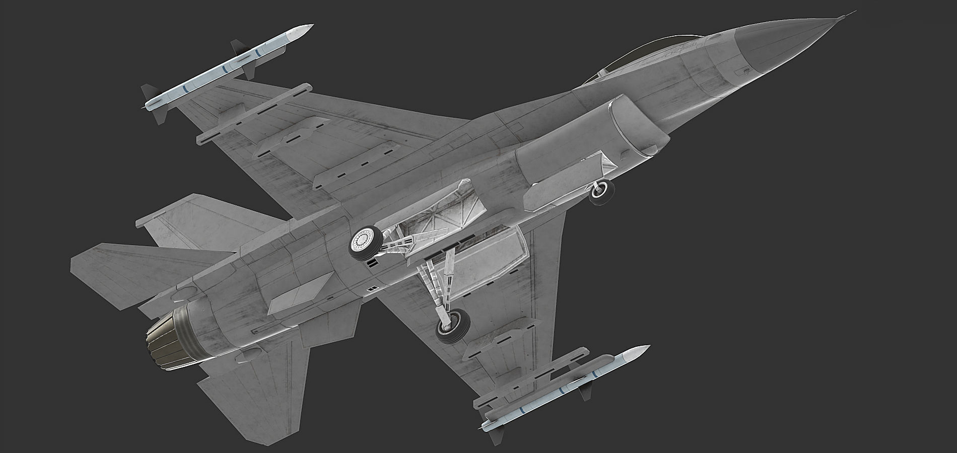 3D model F16 Fighter VR / AR / low-poly | CGTrader