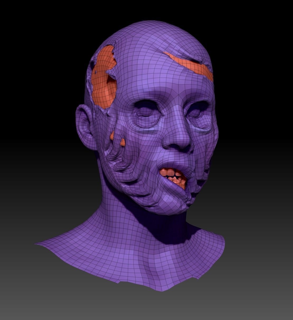 Mutant Head 3D model | CGTrader