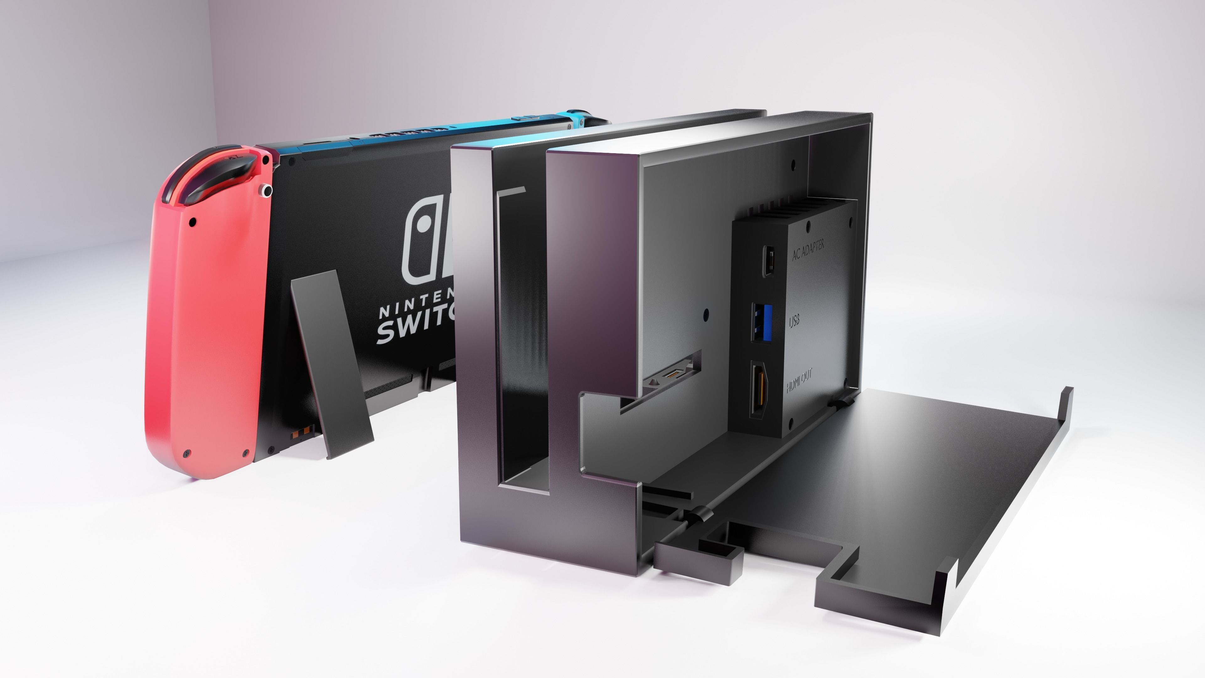 Nintendo Switch Low Poly High Detailed free VR / AR / low-poly 3D model ...