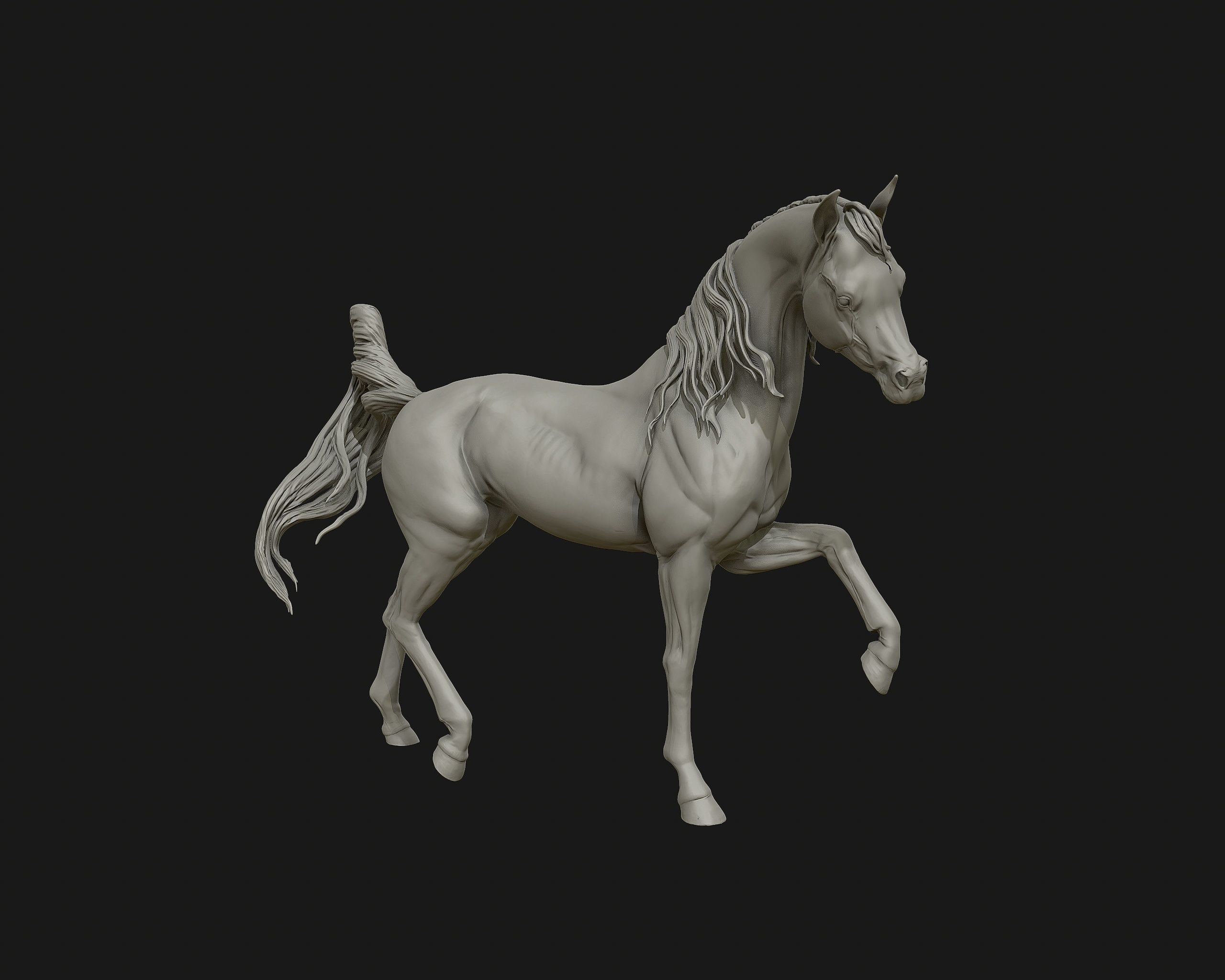 Arabian horse model 3D model 3D printable | CGTrader