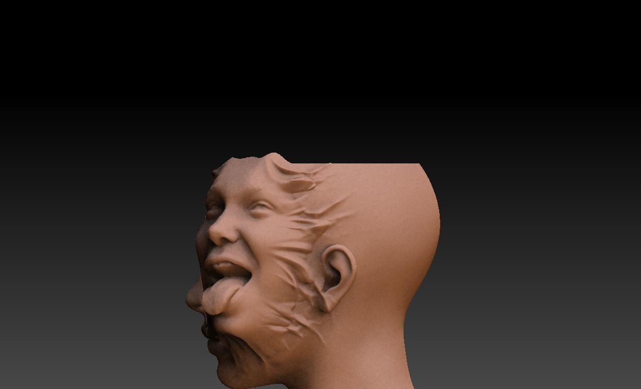 human face stylized pot 3D print model 3D model 3D printable | CGTrader