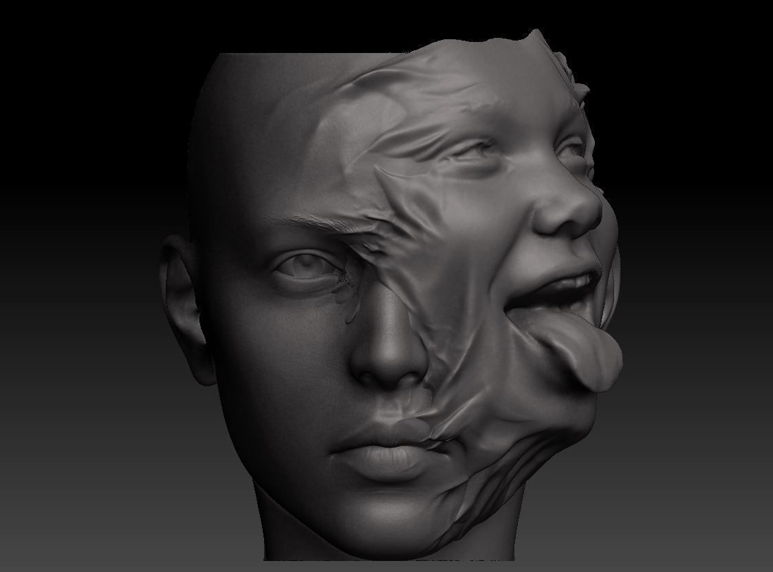 human face stylized pot 3D print model 3D model 3D printable | CGTrader