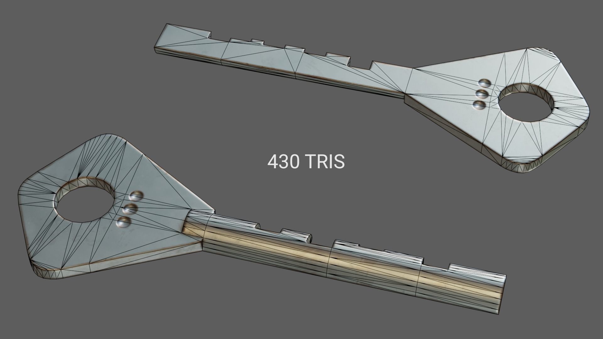 3D model Low poly keys VR / AR / low-poly | CGTrader
