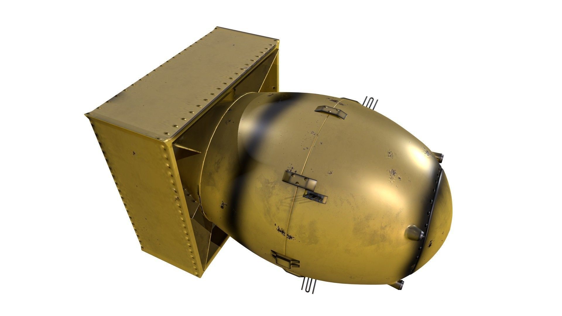 fat man and little boy nuclear weapon pack 3D model | CGTrader