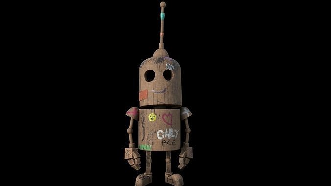 Wood Character 3D model | CGTrader