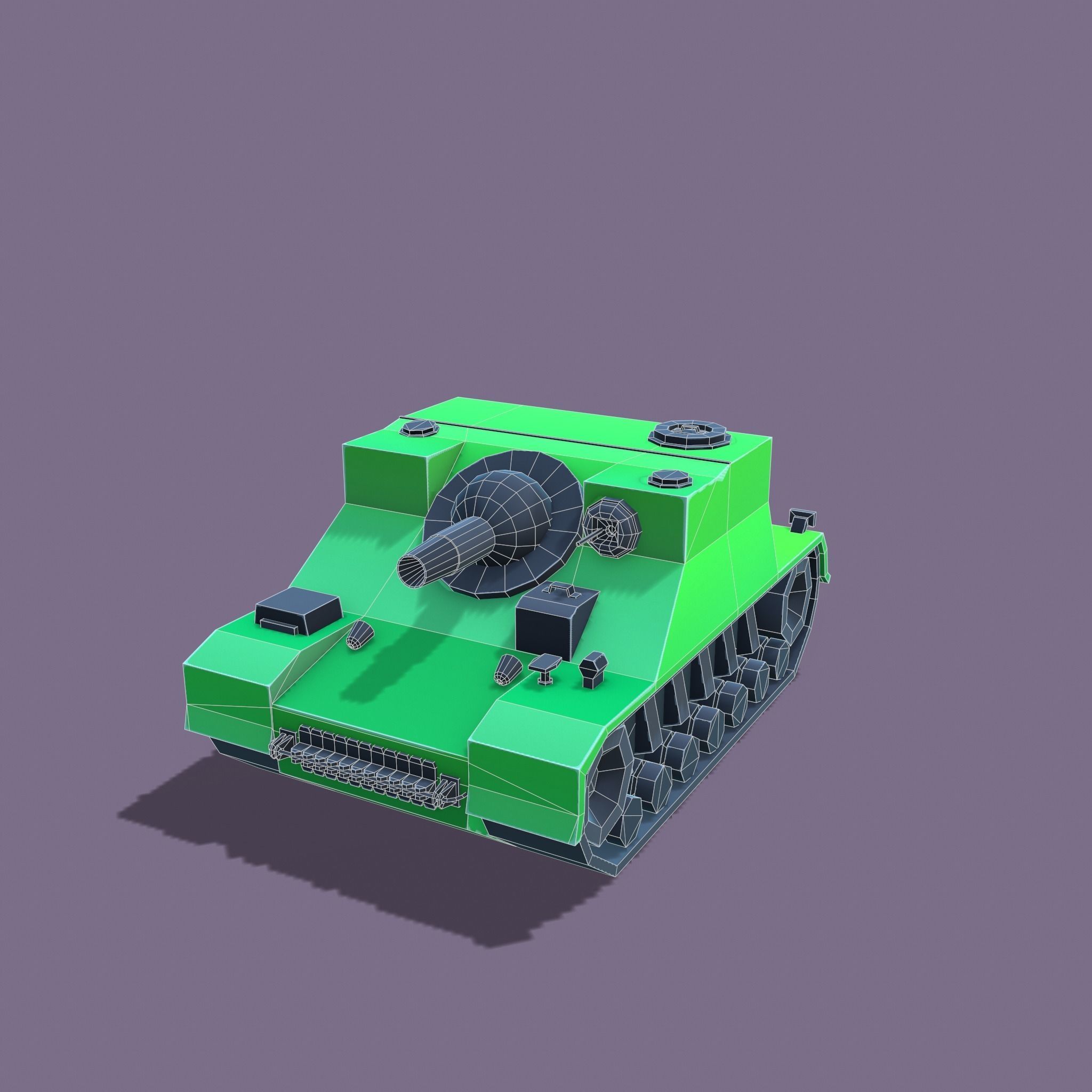 3D model Stylized tanks pack VR / AR / low-poly | CGTrader