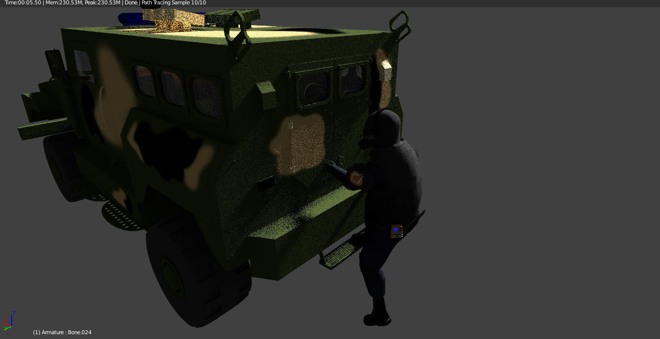 3D model Sci-fi heavy gunner soldier VR / AR / low-poly | CGTrader