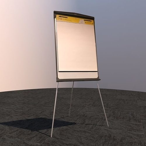 Post It Easel - Vray 3D model | CGTrader