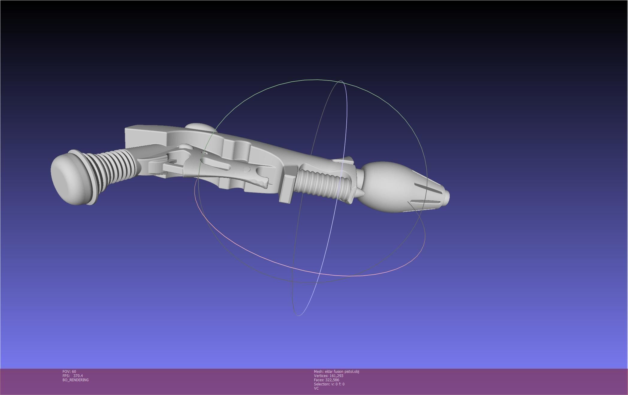 Warhammer Eldar Fusion Pistol Basic Model 3D model | CGTrader