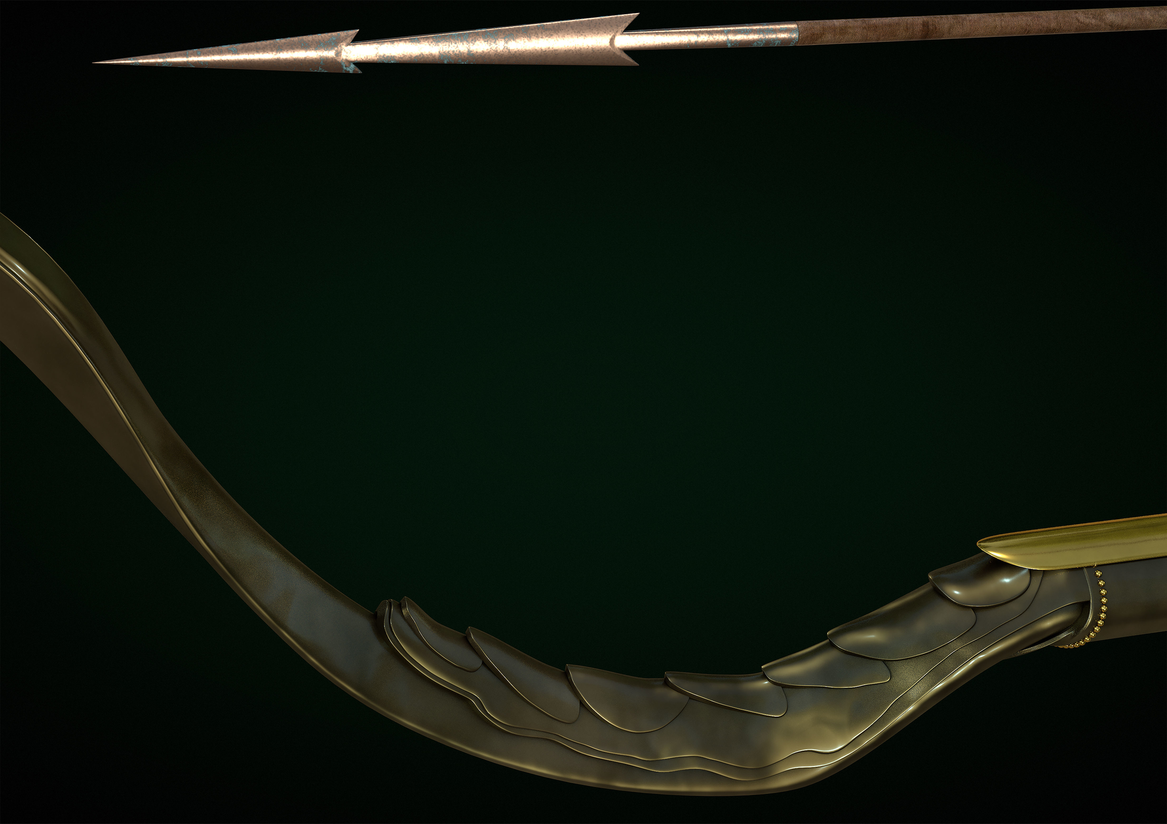 3D model hobbit bow VR / AR / low-poly | CGTrader