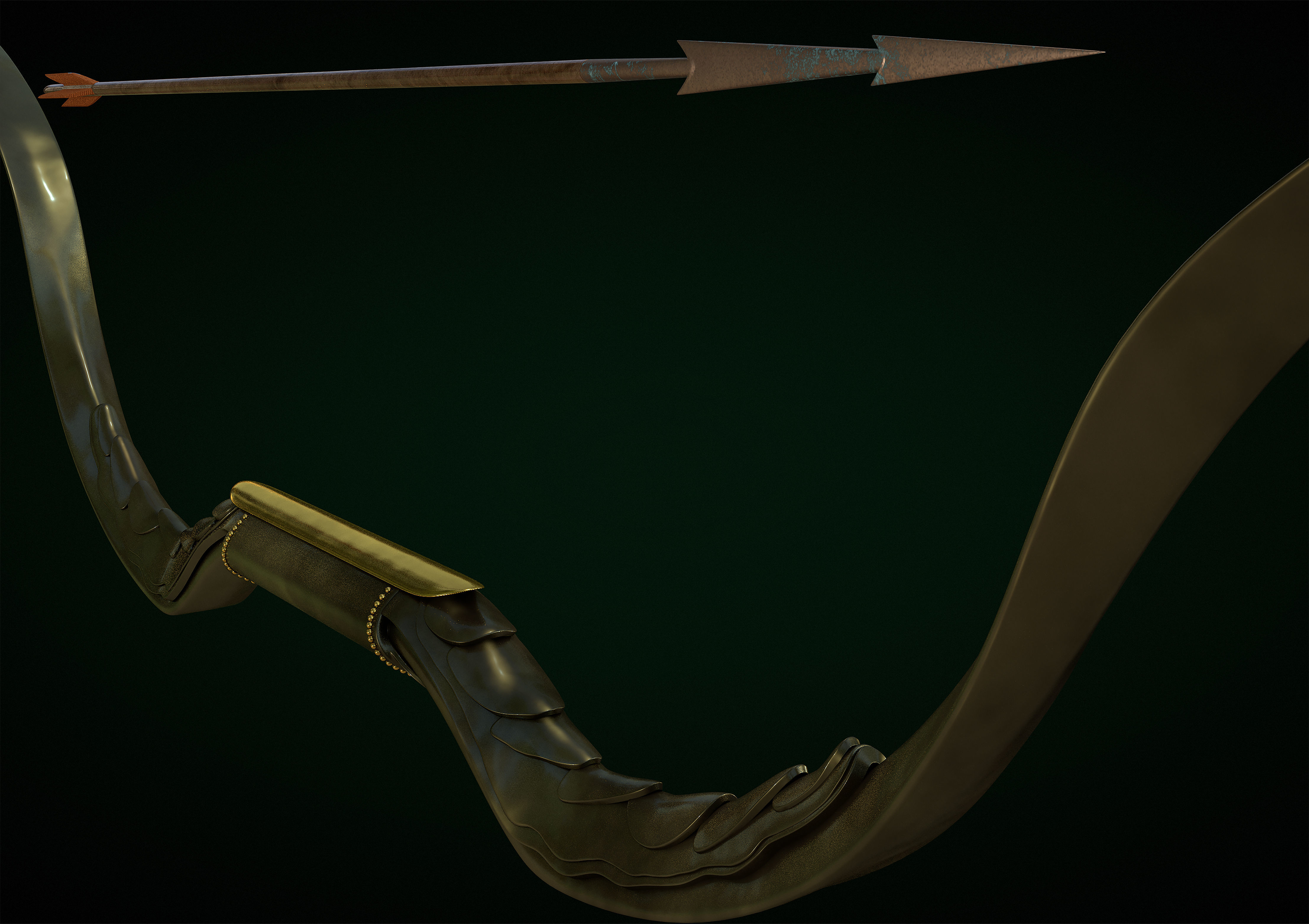 3D model hobbit bow VR / AR / low-poly | CGTrader