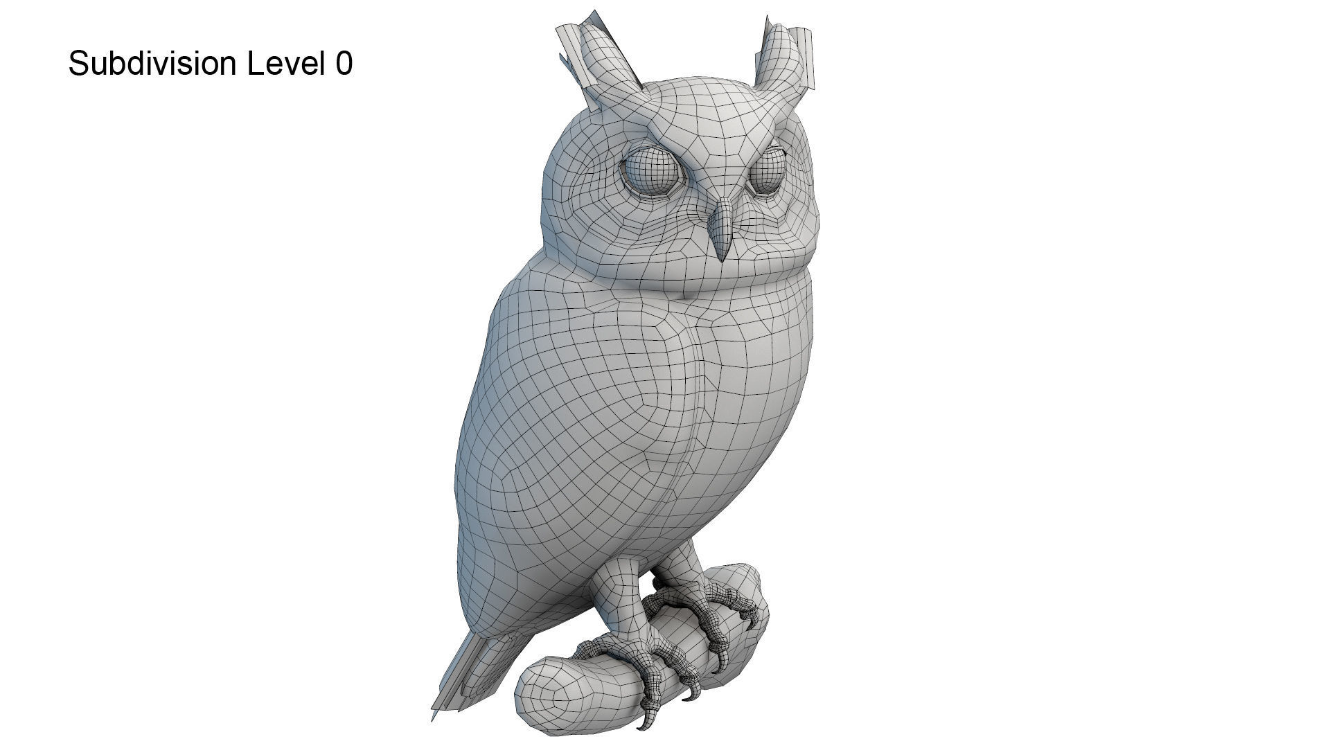 3D model Screech Owl VR / AR / low-poly | CGTrader