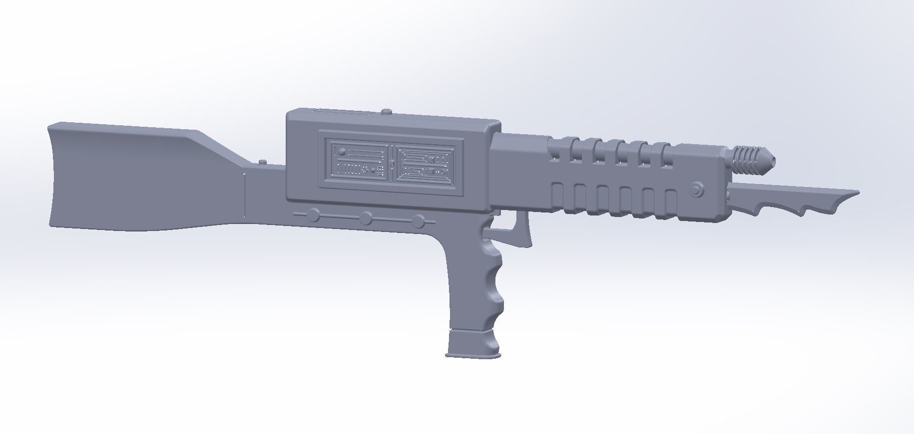Battlestar Galactica Cylon Gun Basic Model 3D model | CGTrader