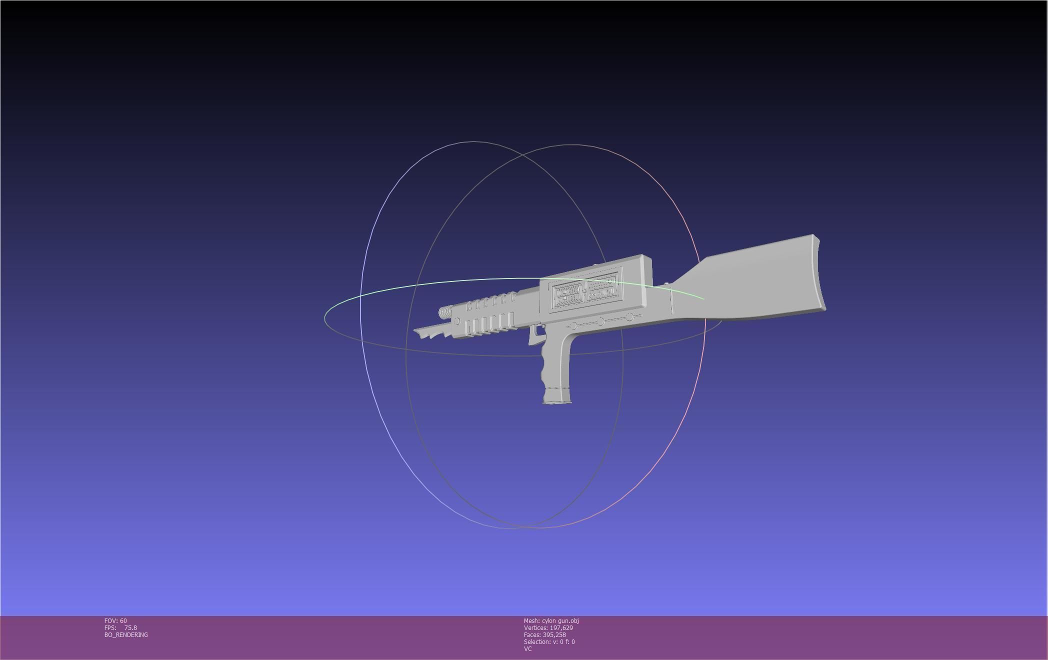 Battlestar Galactica Cylon Gun Basic Model 3D model | CGTrader