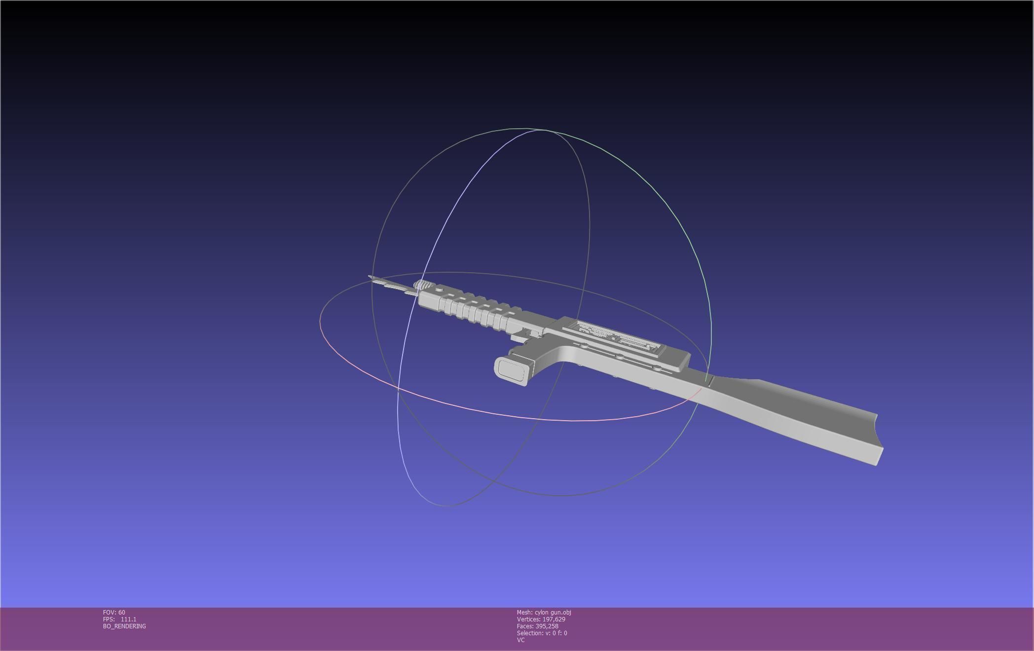 Battlestar Galactica Cylon Gun Basic Model 3D model | CGTrader