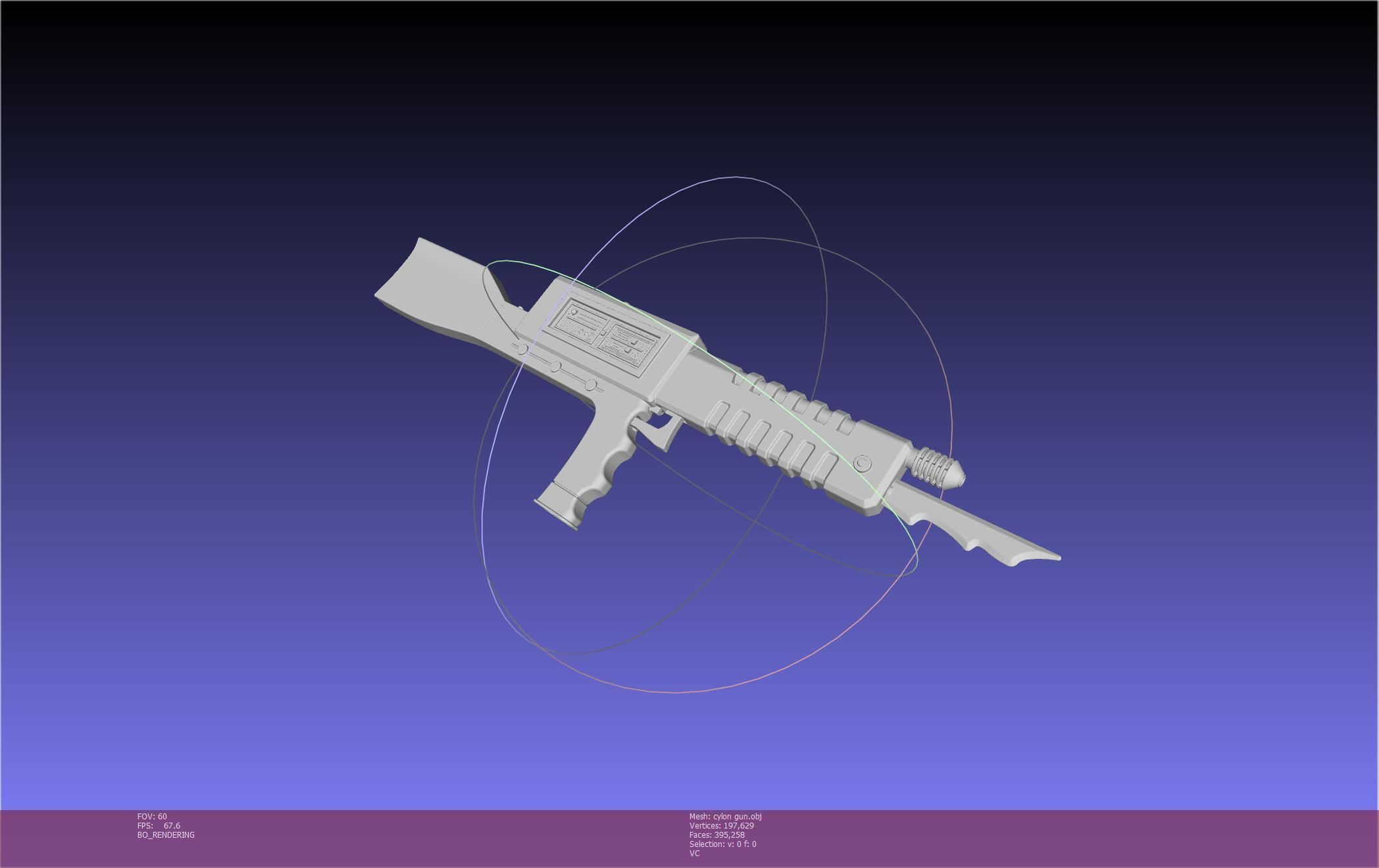 Battlestar Galactica Cylon Gun Basic Model 3D model | CGTrader