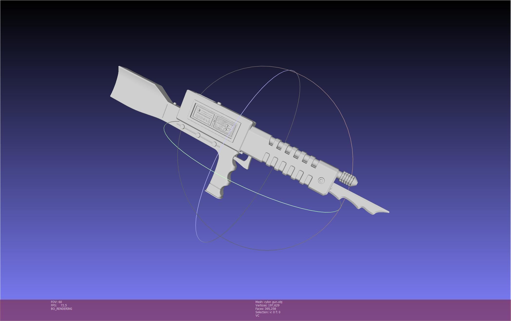 Battlestar Galactica Cylon Gun Basic Model 3D model | CGTrader