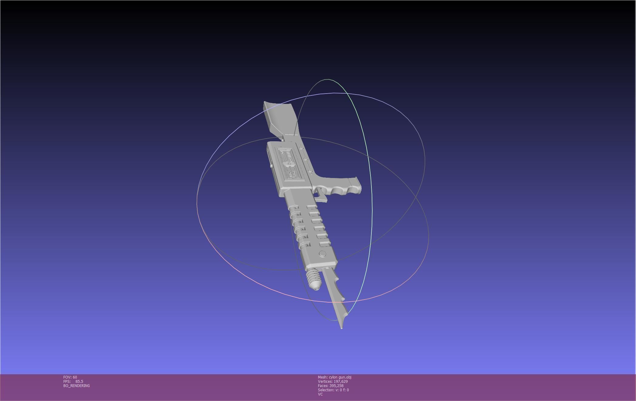 Battlestar Galactica Cylon Gun Basic Model 3D model | CGTrader