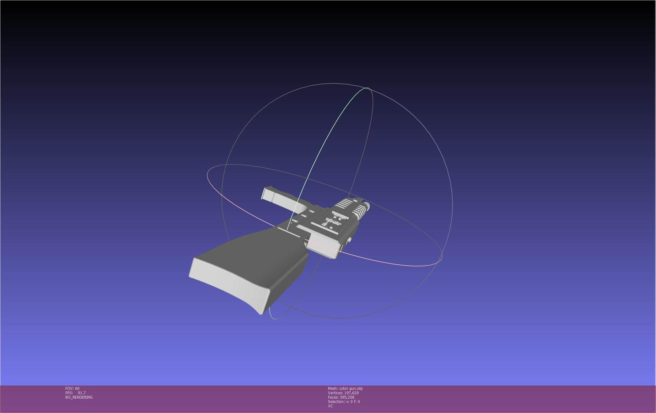 Battlestar Galactica Cylon Gun Basic Model 3D model | CGTrader