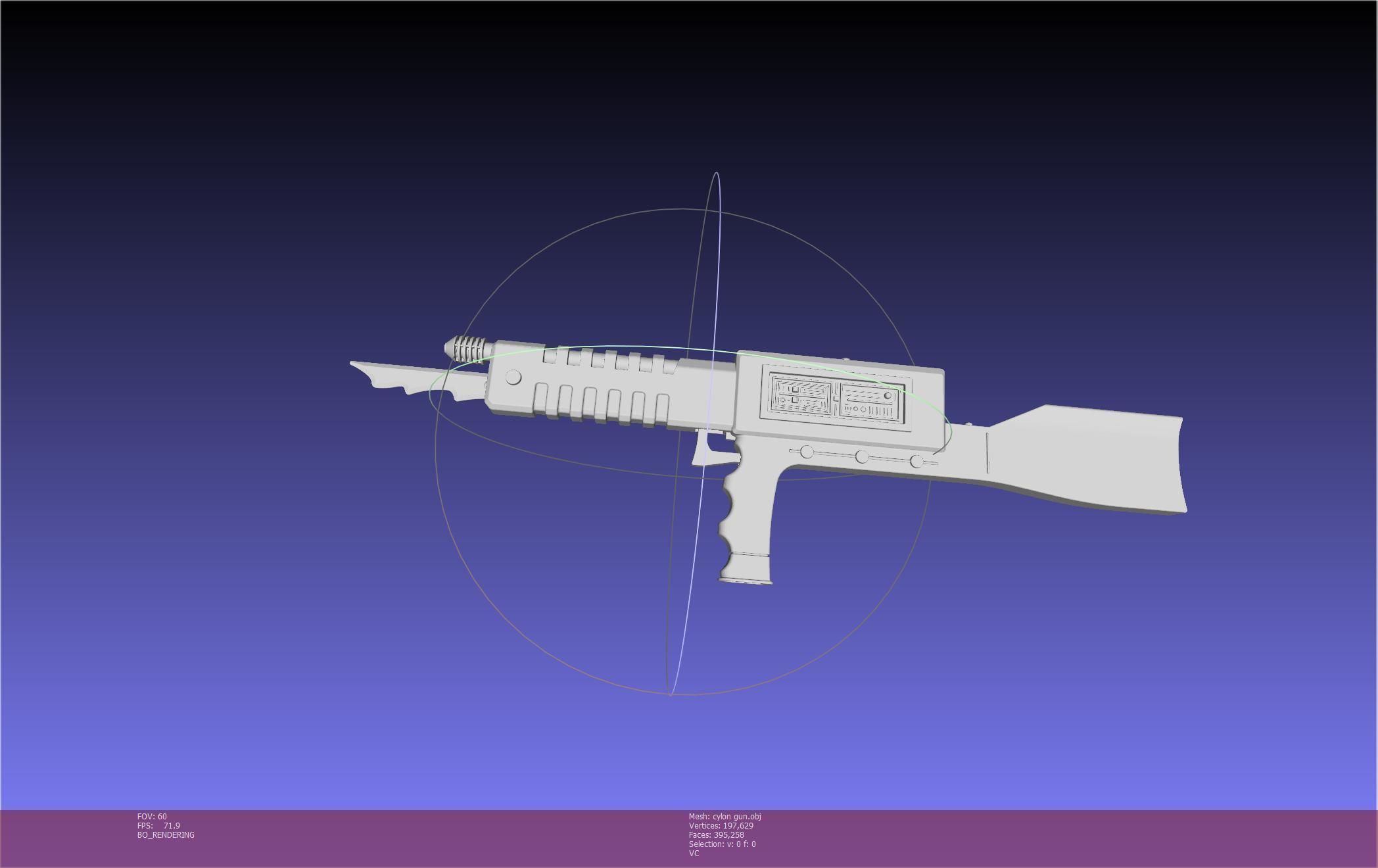 Battlestar Galactica Cylon Gun Basic Model 3D model | CGTrader