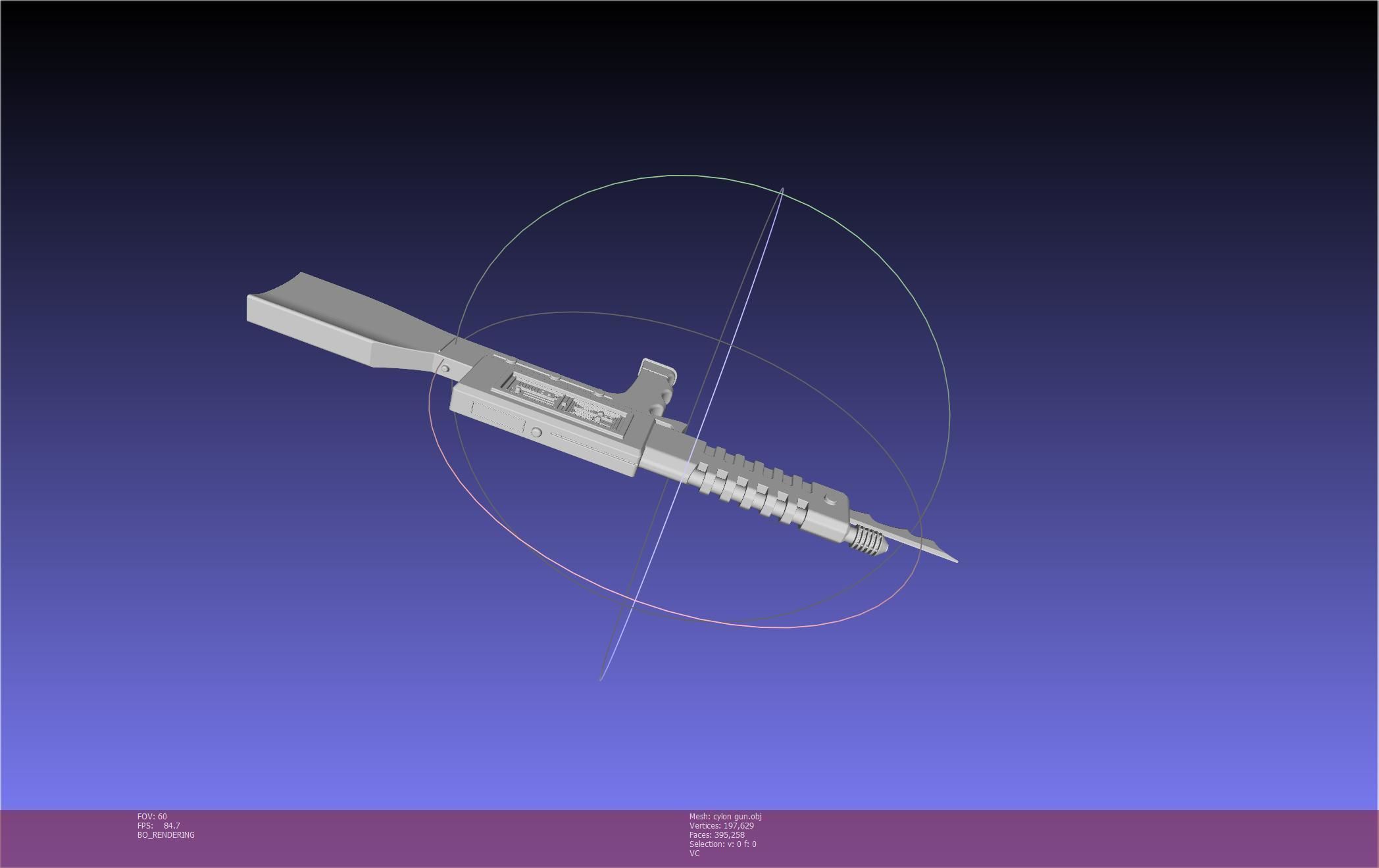 Battlestar Galactica Cylon Gun Basic Model 3D model | CGTrader