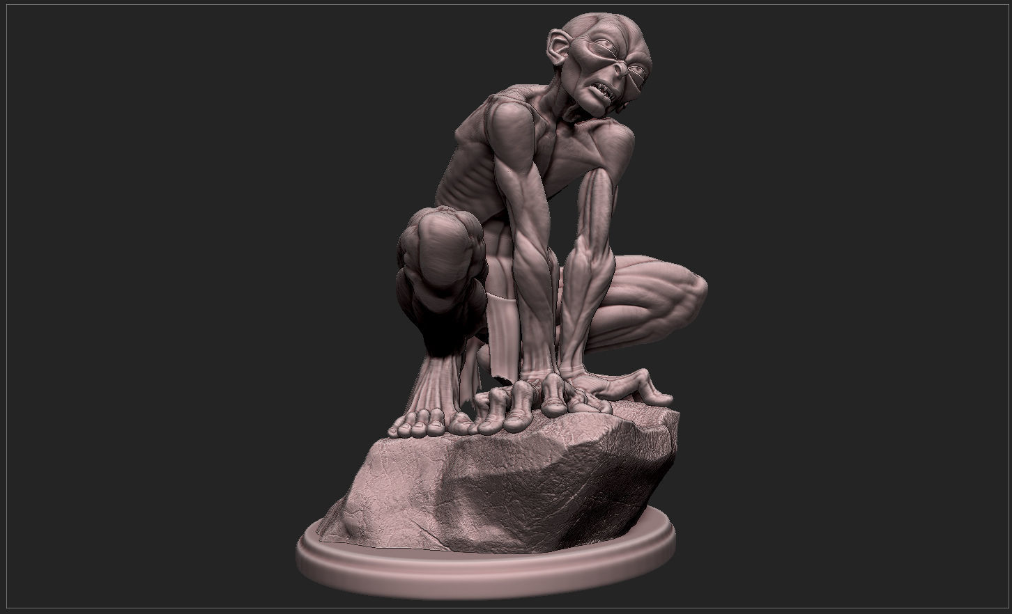 GOLLUM - THE HOBBIT - THE LORD OF THE RINGS 3D model 3D printable ...
