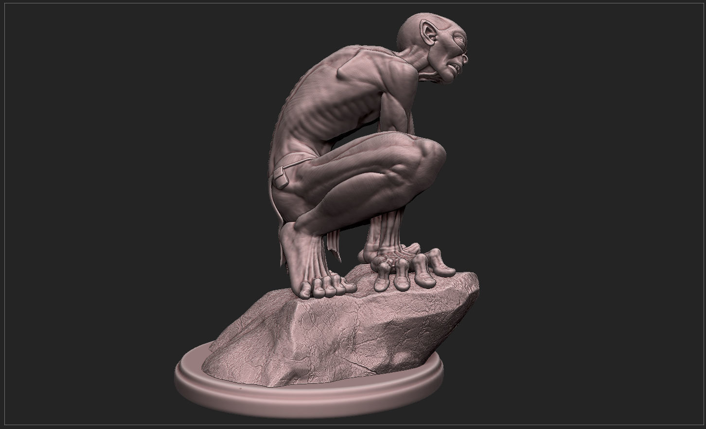 GOLLUM - THE HOBBIT - THE LORD OF THE RINGS 3D model 3D printable ...