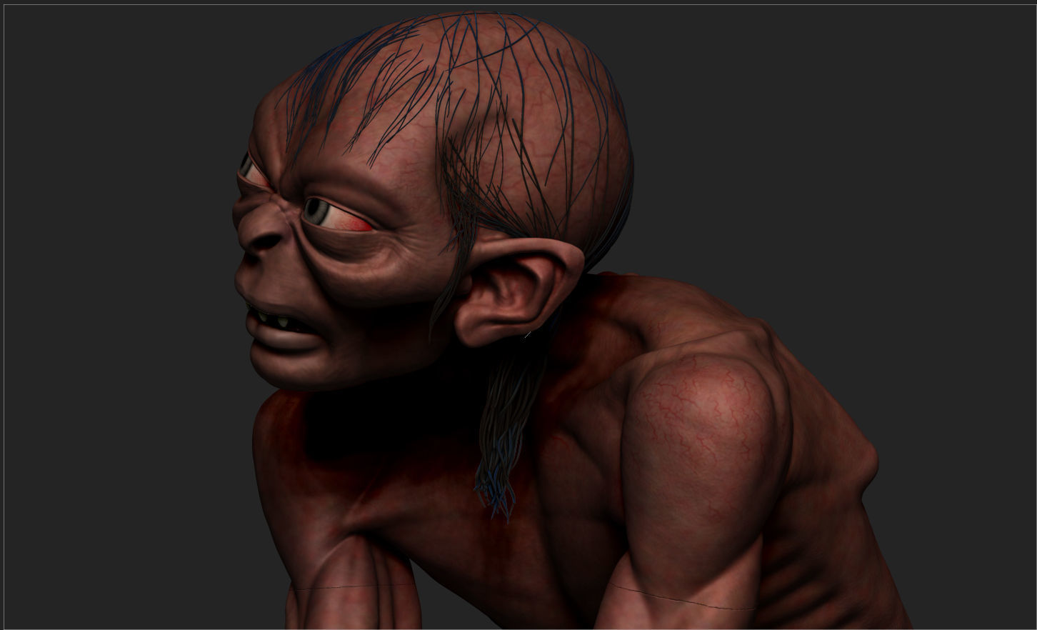 GOLLUM - THE HOBBIT - THE LORD OF THE RINGS 3D model 3D printable ...