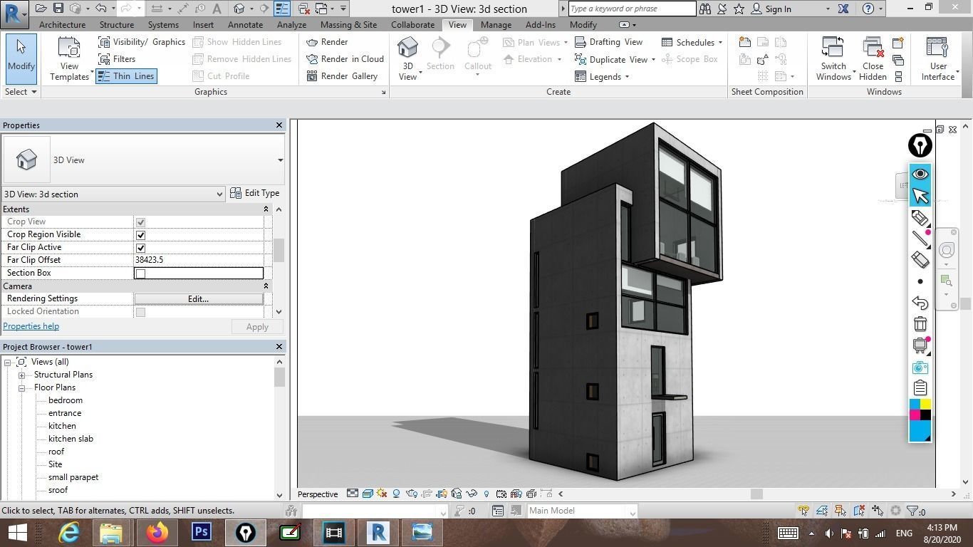revit 4x4 residence by tadao ando 3D model | CGTrader