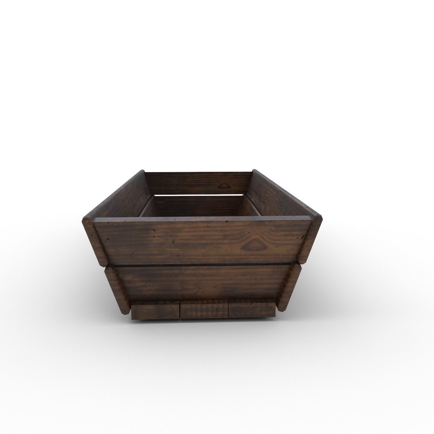 3D model Trough - PBR wooden crate VR / AR / low-poly | CGTrader