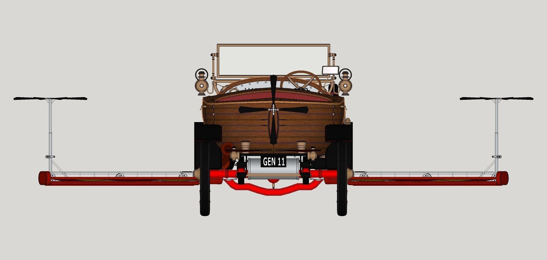 Chitty Chitty Bang Bang car 3D model | CGTrader