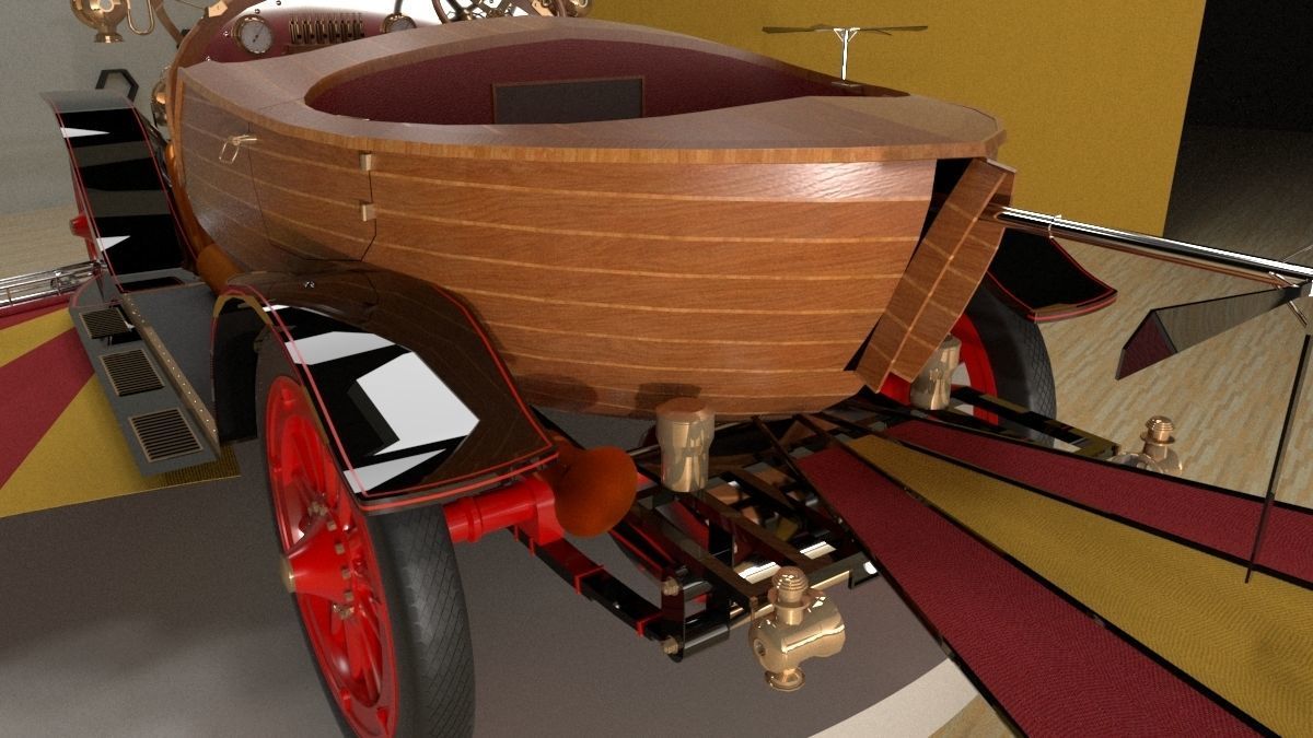 Chitty Chitty Bang Bang car 3D model | CGTrader