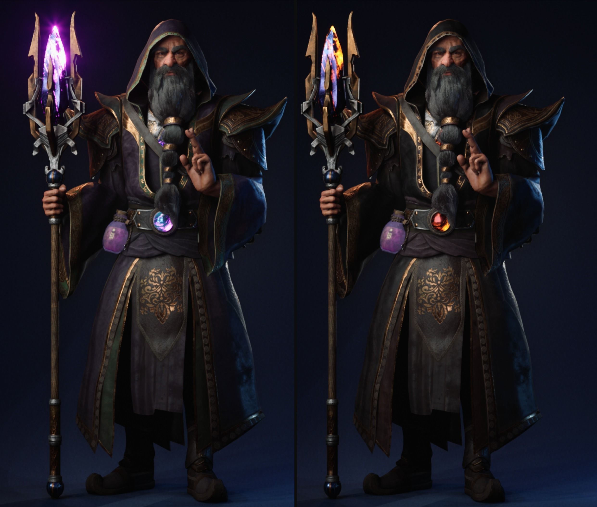 3D model Wizard VR / AR / low-poly rigged animated | CGTrader