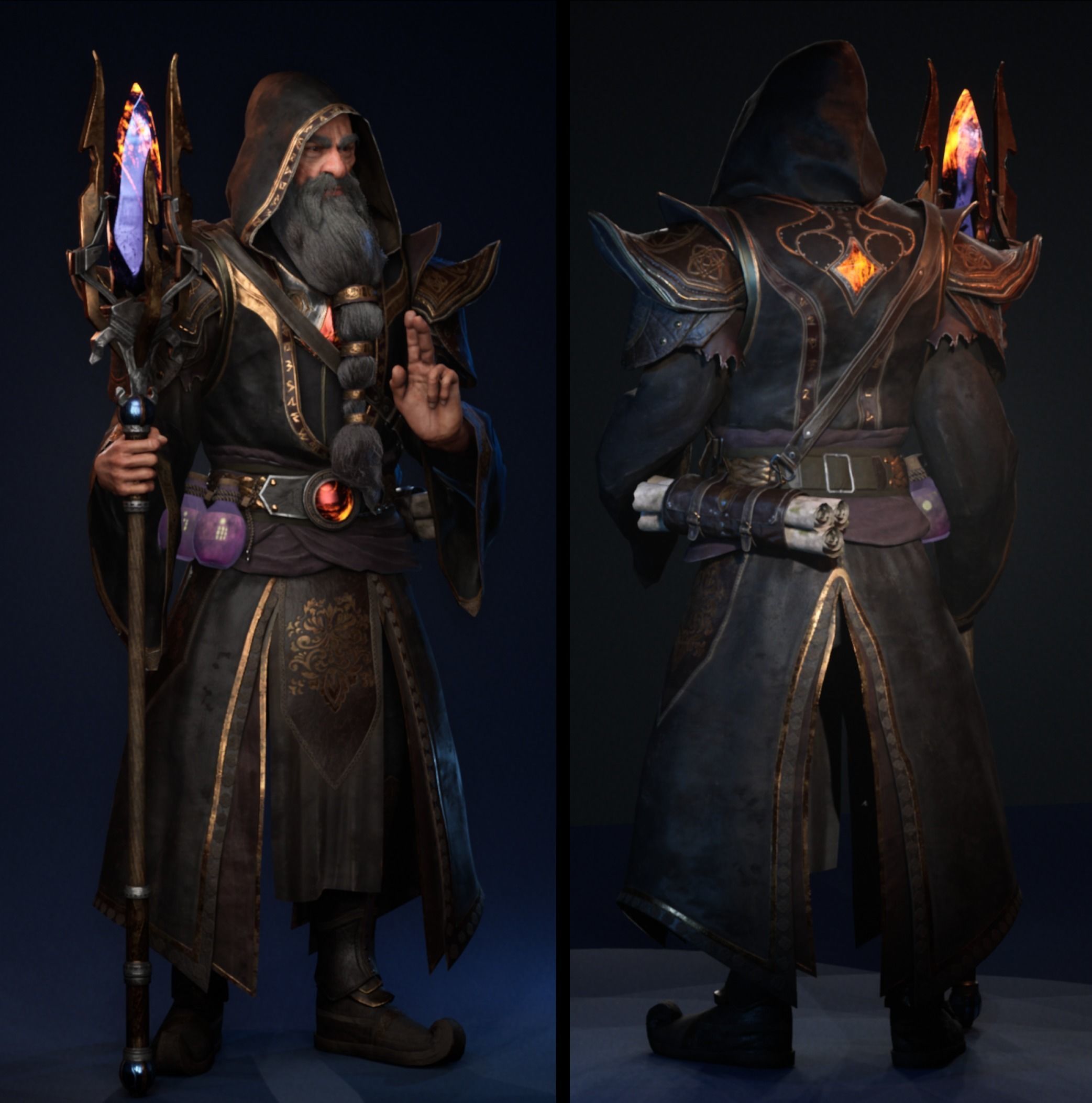 3D model Wizard VR / AR / low-poly rigged animated | CGTrader