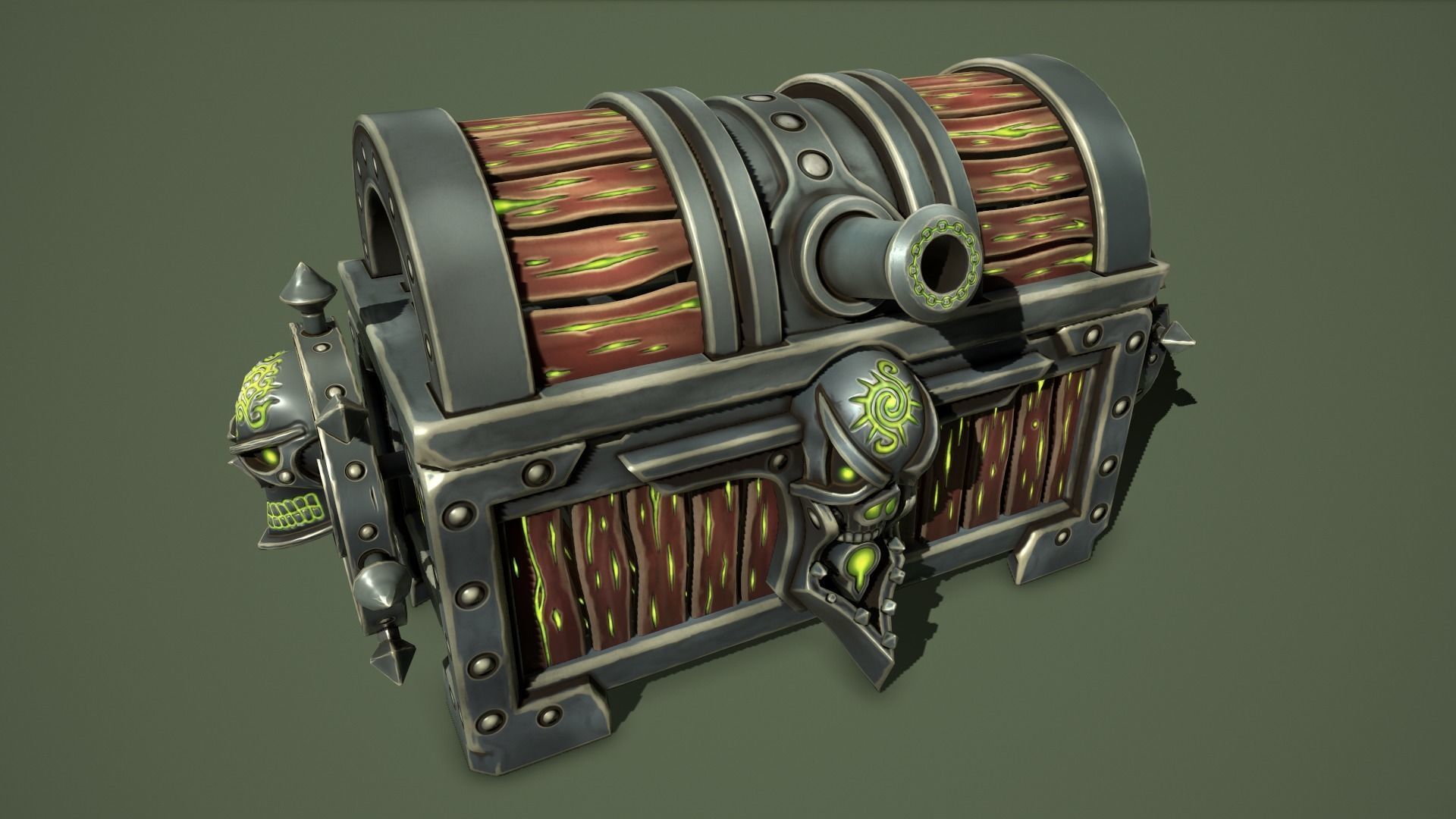 3D model Fantasy chests VR / AR / low-poly | CGTrader