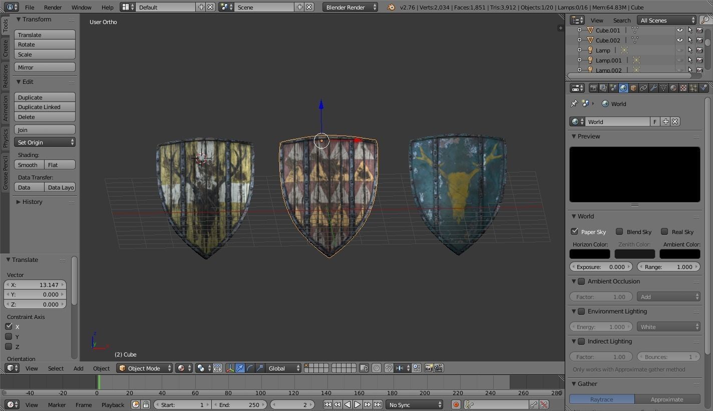 shield for honor free 3D model | CGTrader