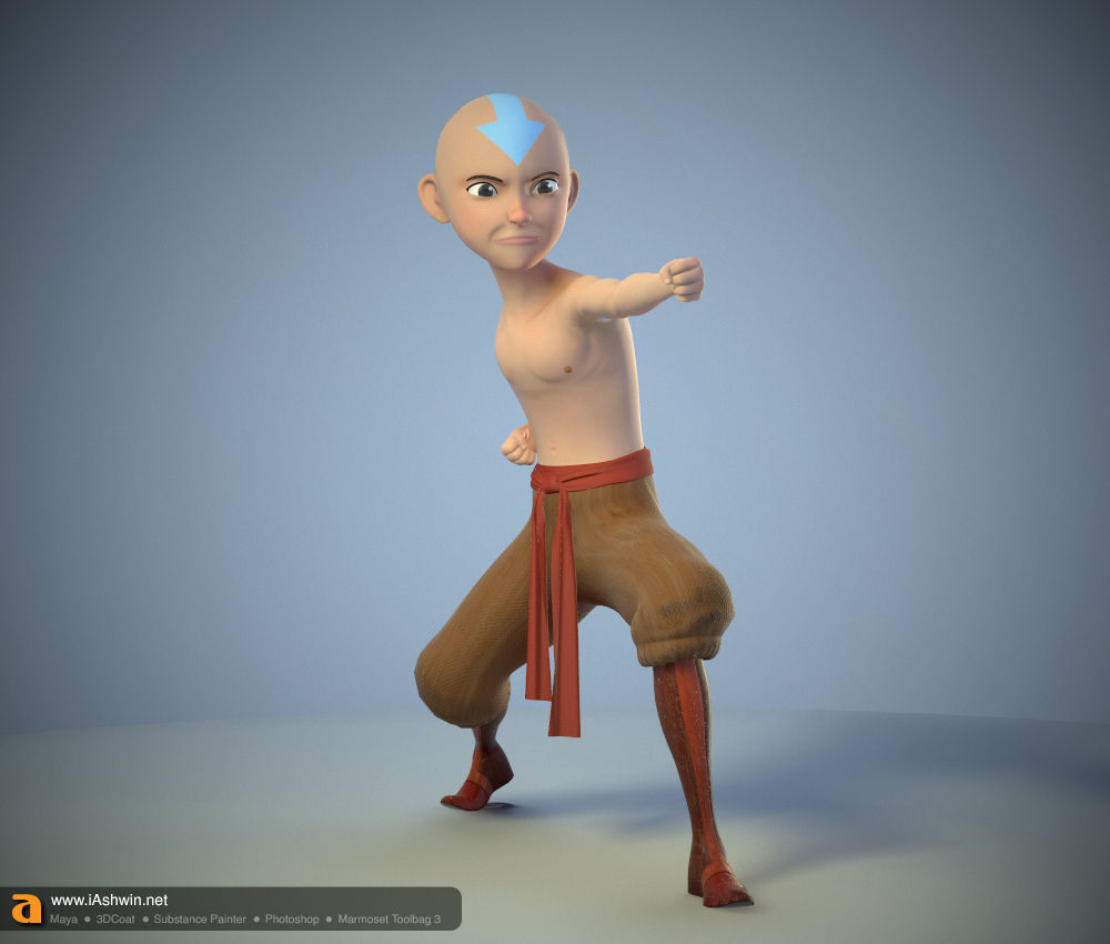 3D model Aang Rig VR / AR / low-poly rigged | CGTrader