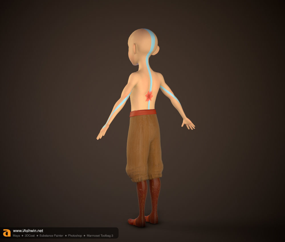 3D model Aang Rig VR / AR / low-poly rigged | CGTrader