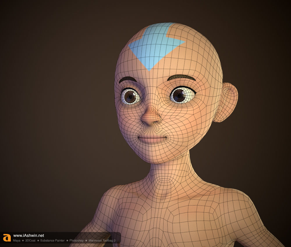 3D model Aang Rig VR / AR / low-poly rigged | CGTrader