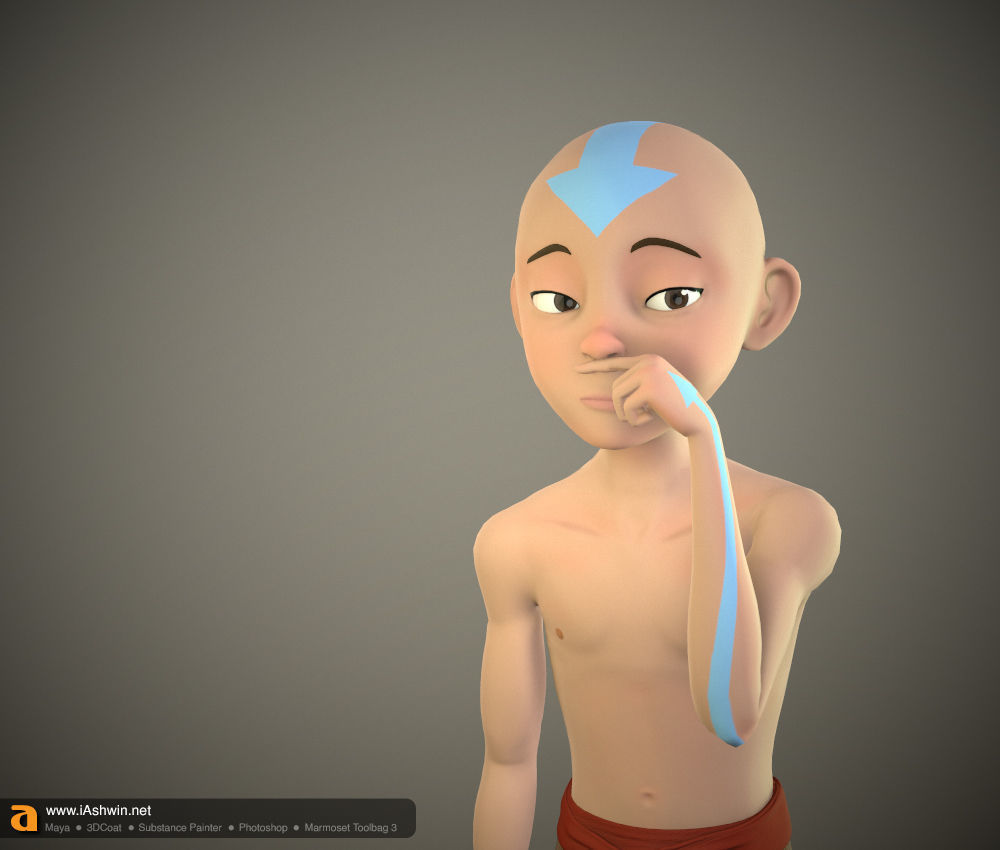 3D model Aang Rig VR / AR / low-poly rigged | CGTrader