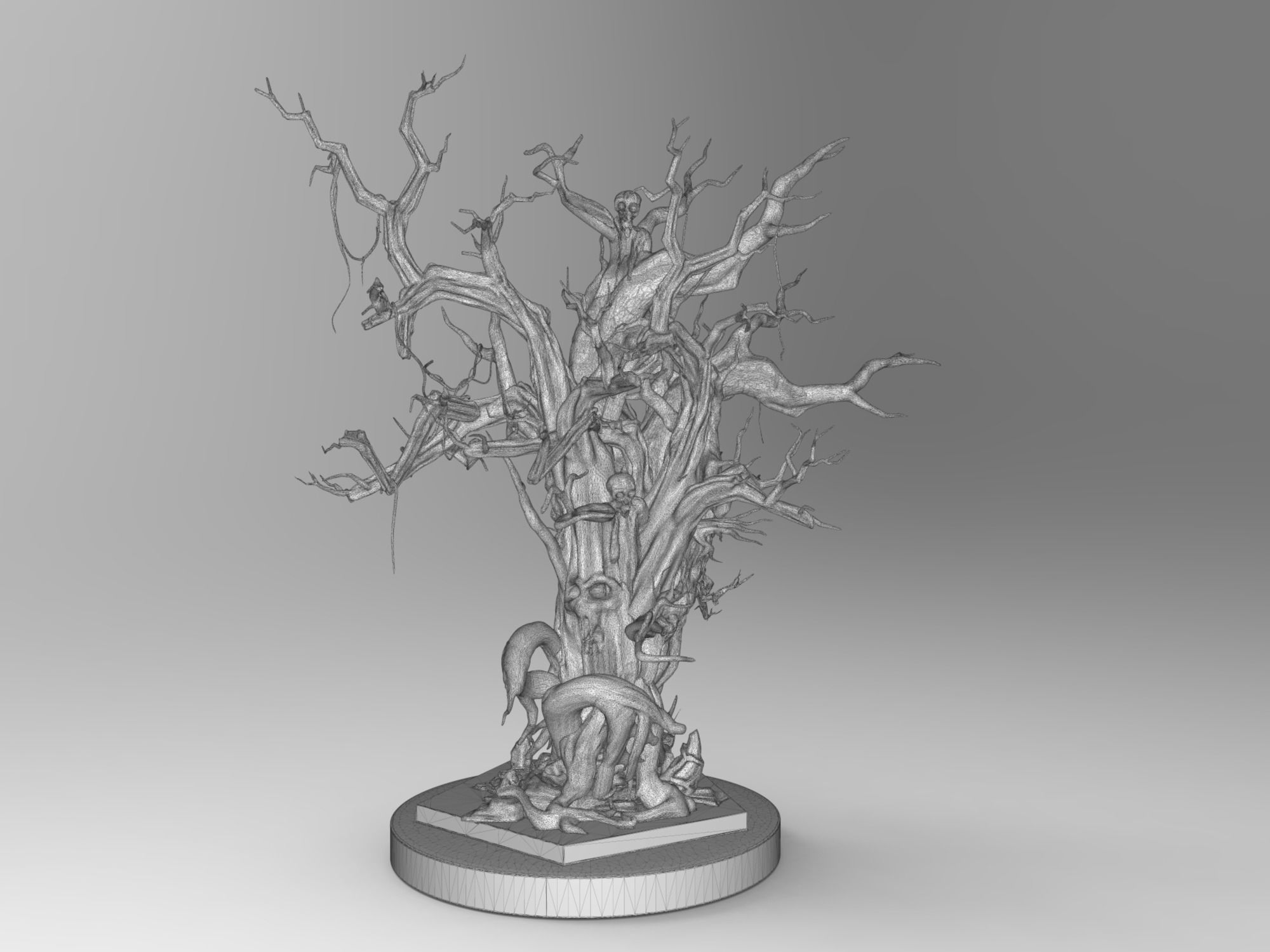 Haunted Tree 3D model 3D printable | CGTrader