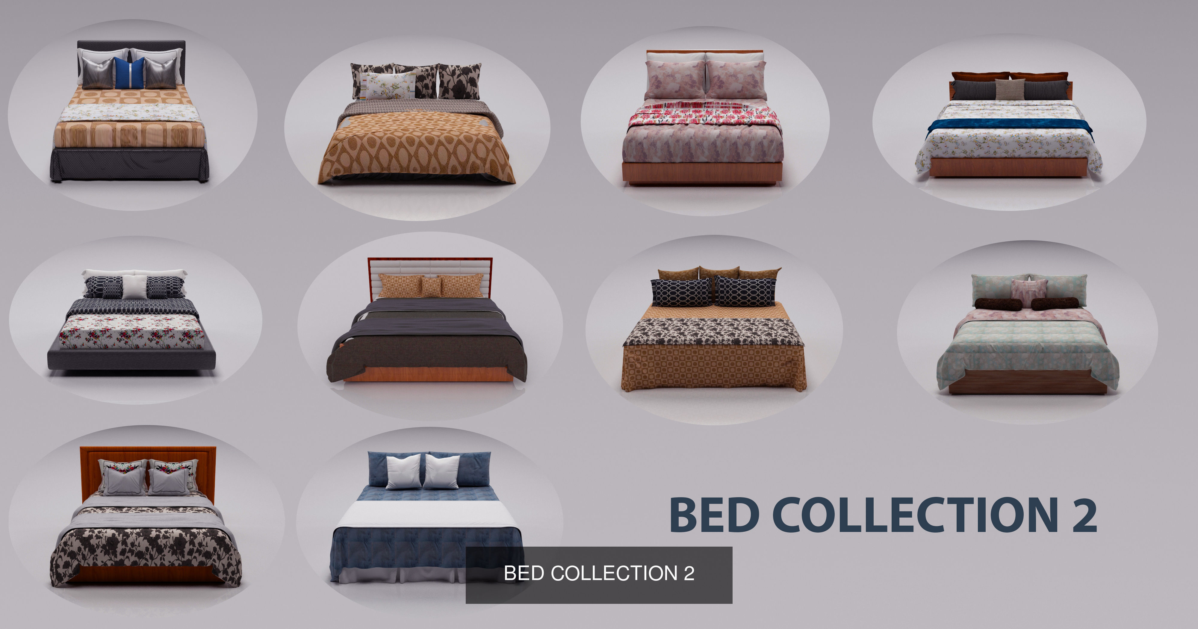 20 BEDS MODELS 3D Model Collection | CGTrader