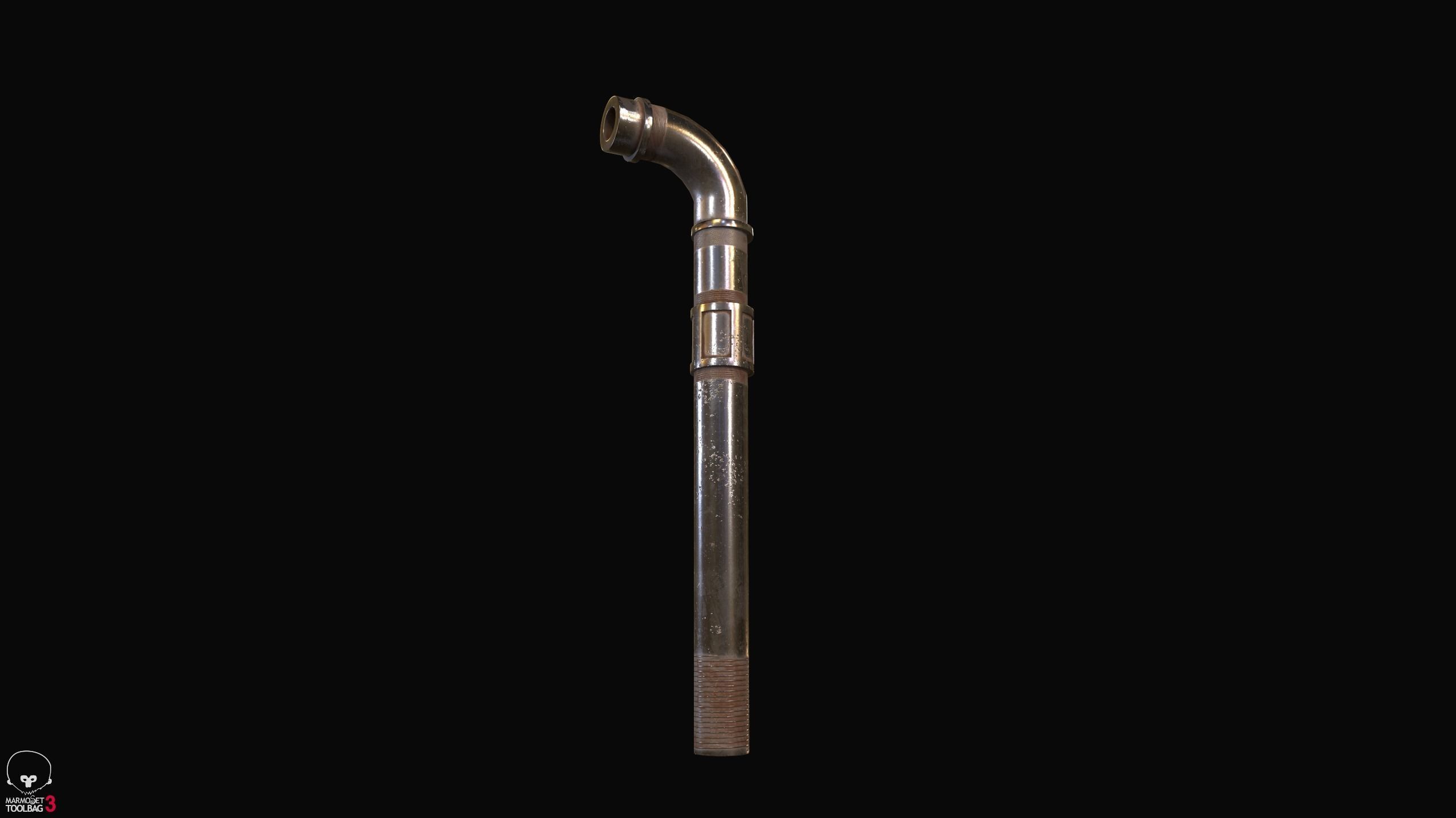 3D model Worn Steel Pipe Weapon VR / AR / low-poly | CGTrader