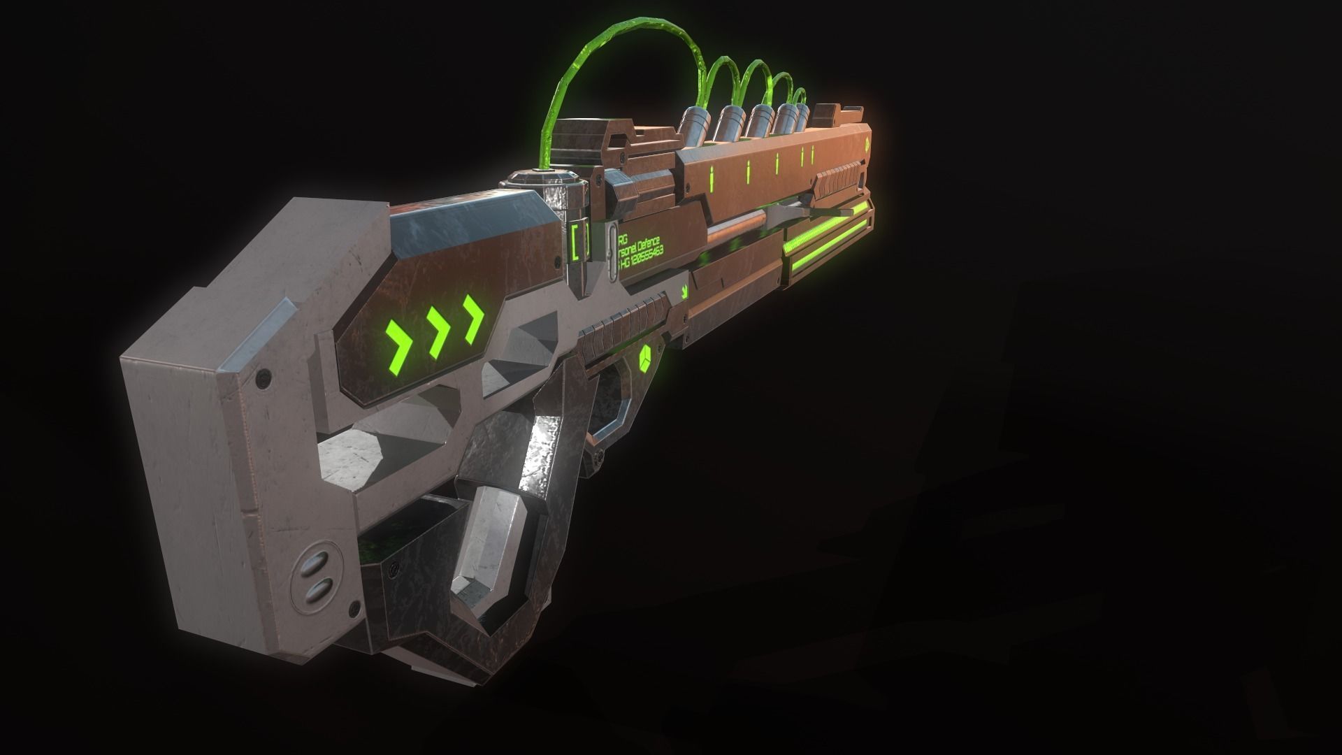 3D model Sci-Fi Railgun 2 VR / AR / low-poly | CGTrader