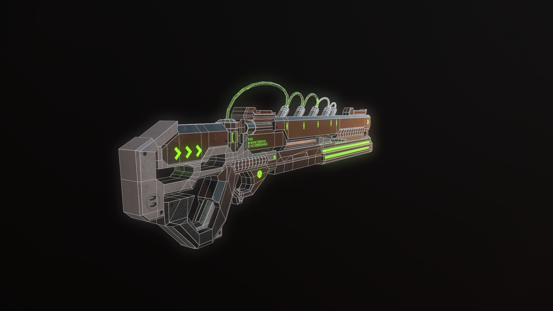 3D model Sci-Fi Railgun 2 VR / AR / low-poly | CGTrader