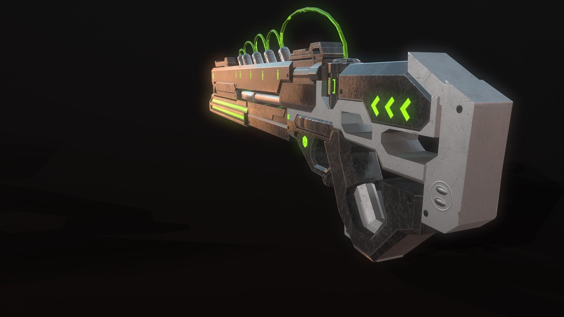 3D model Sci-Fi Railgun 2 VR / AR / low-poly | CGTrader