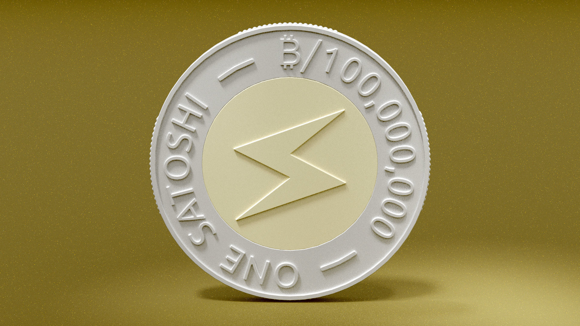 Satoshi Coin - One Bitcoin Satoshi 3D model | CGTrader