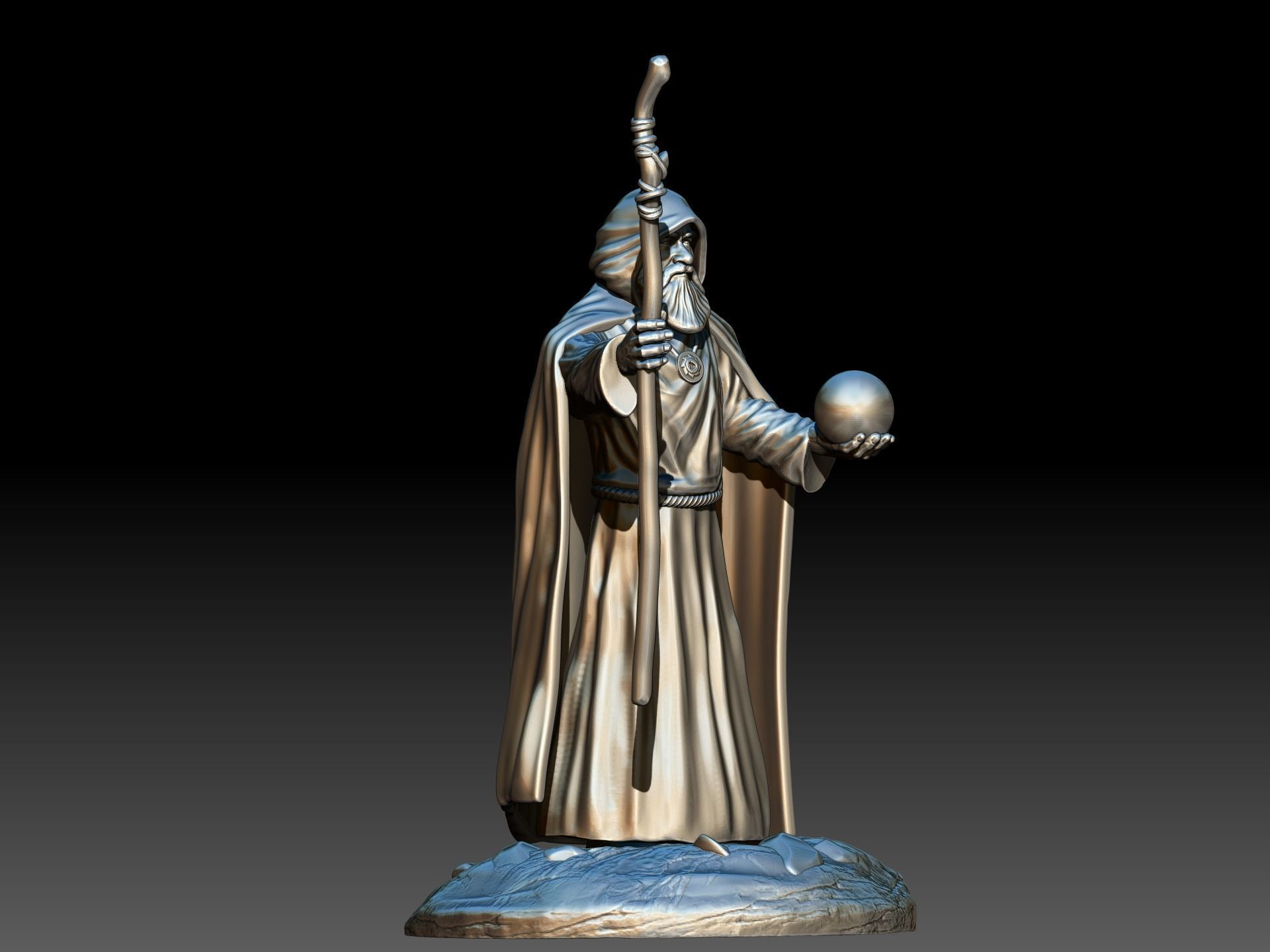 Wizard 3D model 3D printable | CGTrader