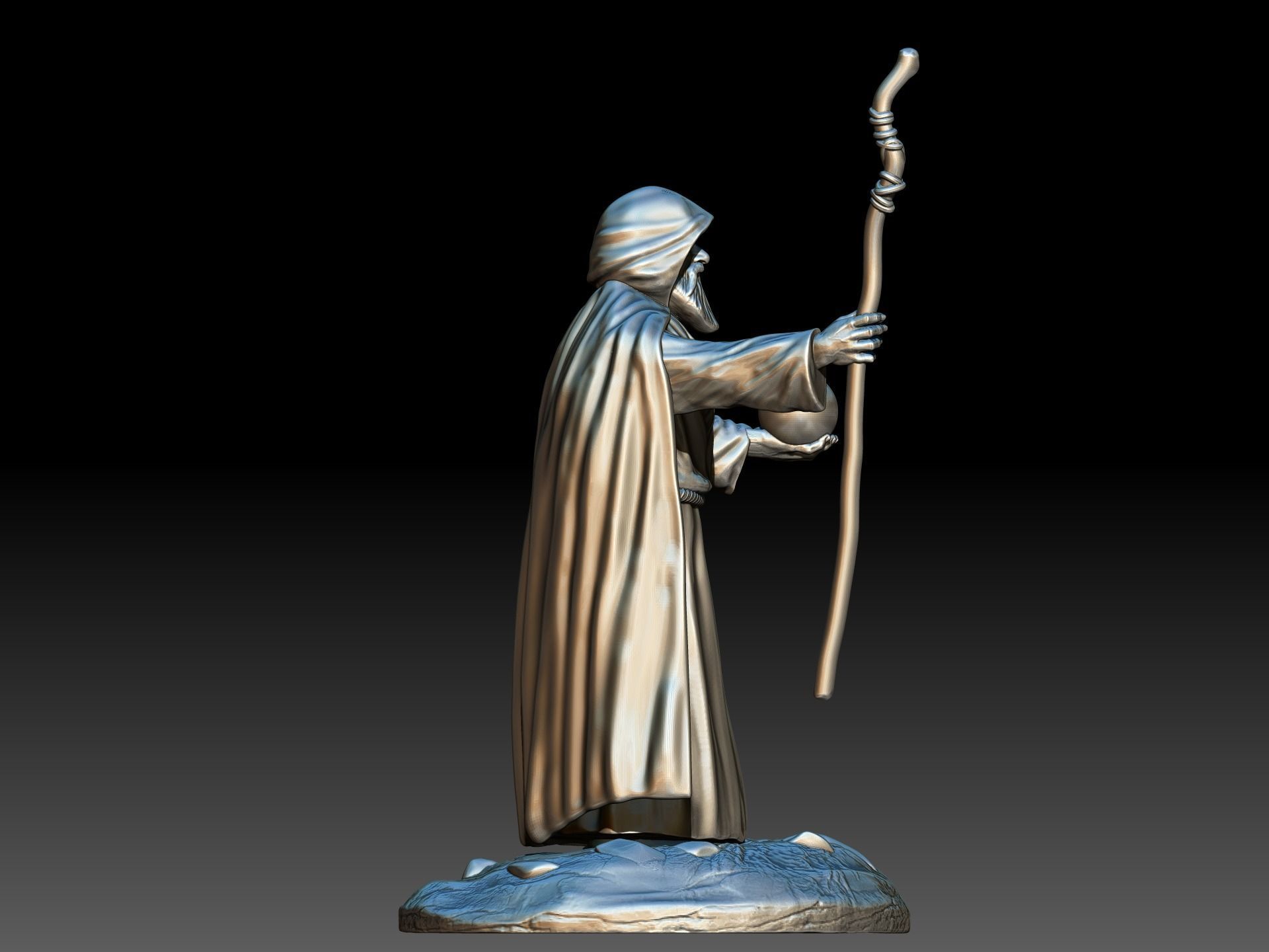 Wizard 3D model 3D printable | CGTrader