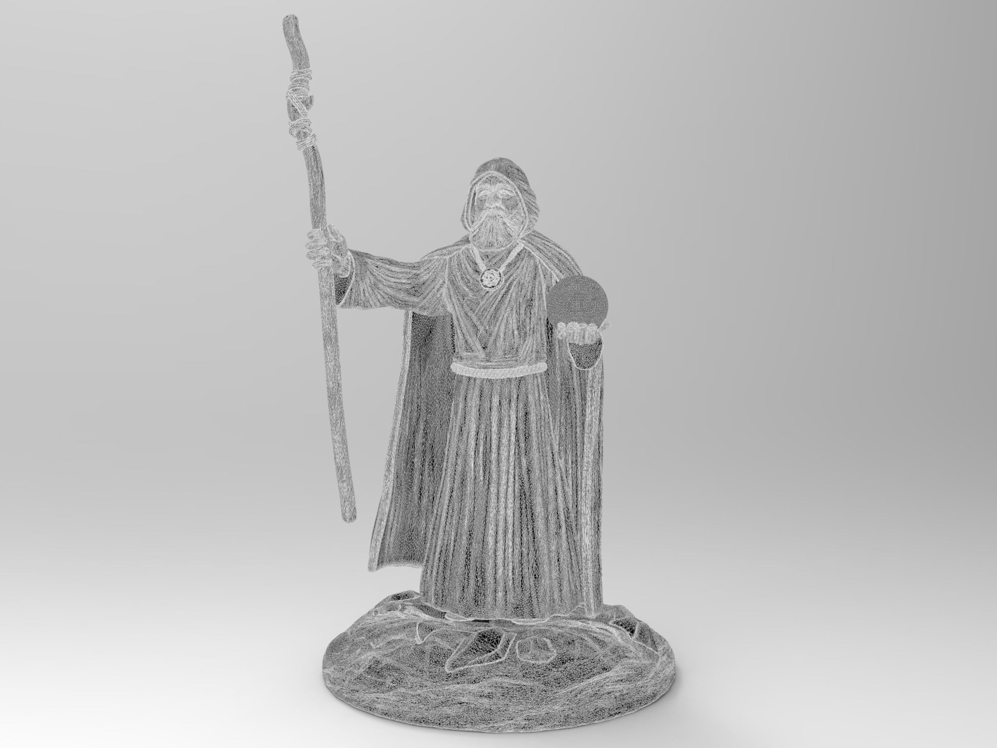 Wizard 3D model 3D printable | CGTrader